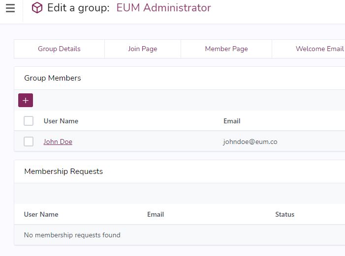 Provide EUM Administrator Access to a user – ExtranetUserManager