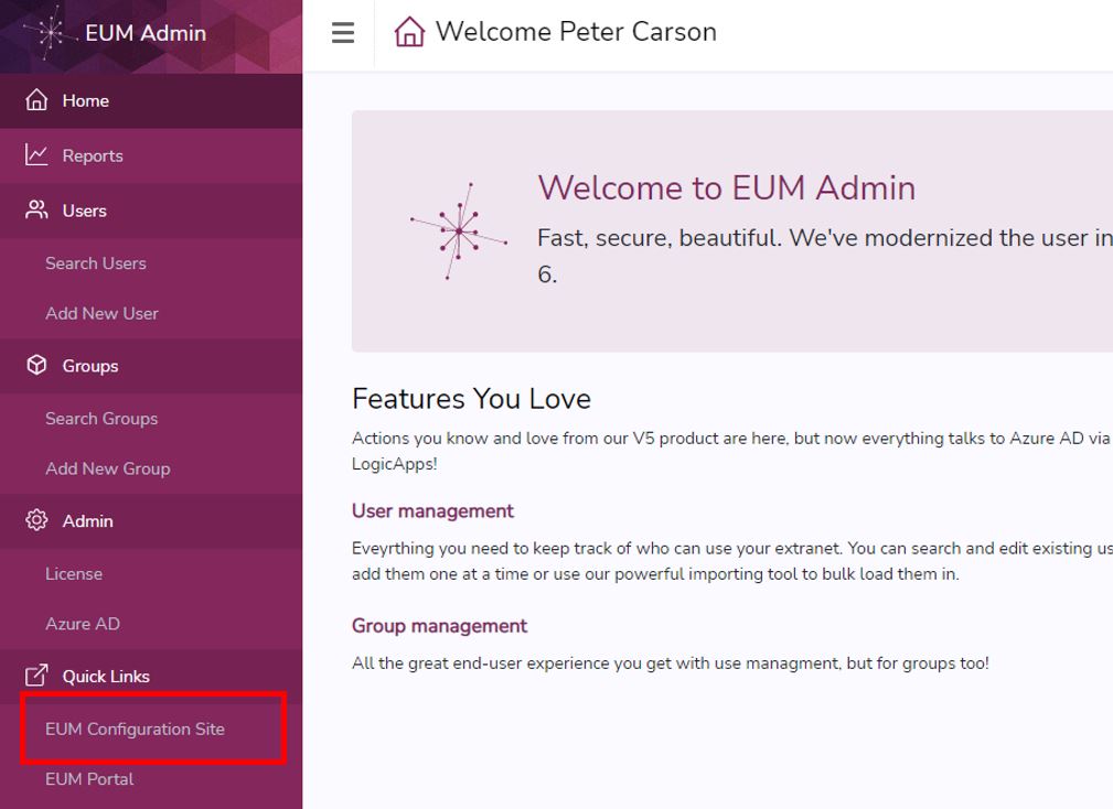Provide a user Owner Access to EUM Config SharePoint site – ExtranetUserManager