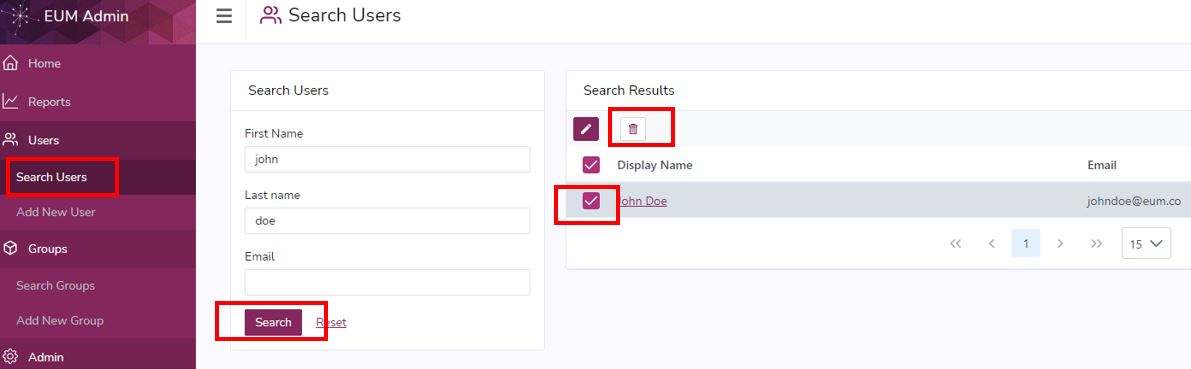 Delete a Guest User in EUM V6 – ExtranetUserManager