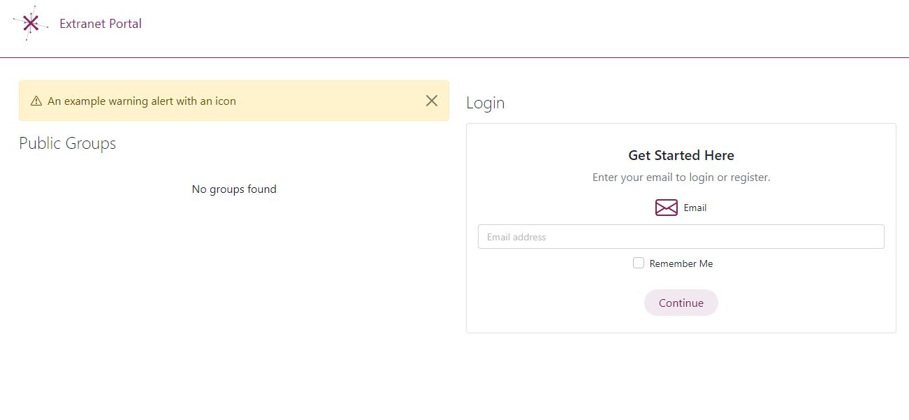 How to add an Alert Message in the EUM Portal Home Page – ExtranetUserManager