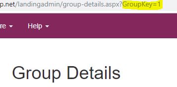 How to find GroupKey – ExtranetUserManager